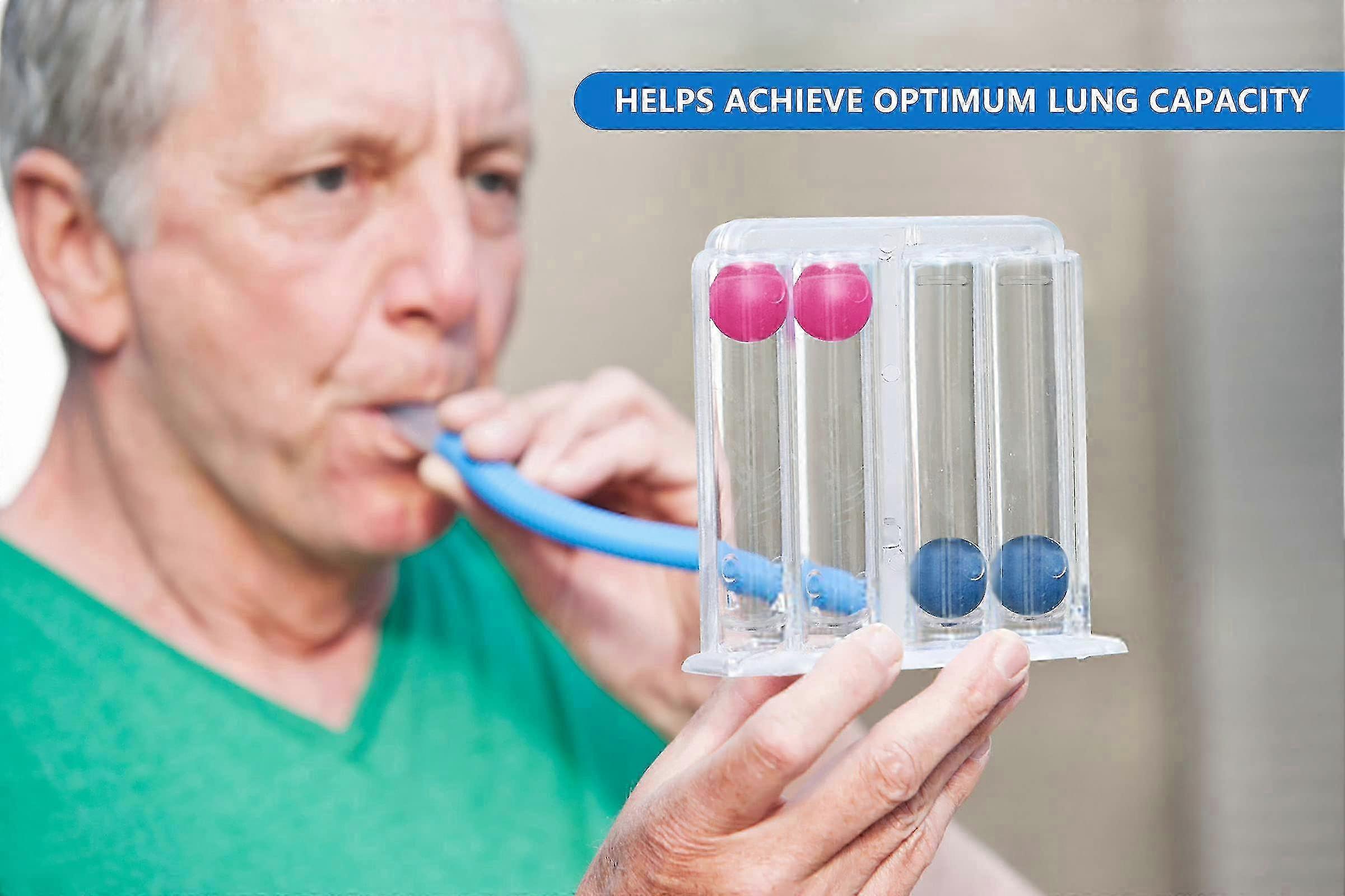 Deep Breathing Lung Exerciser Trainer Vital Capacity Incentive Four ...