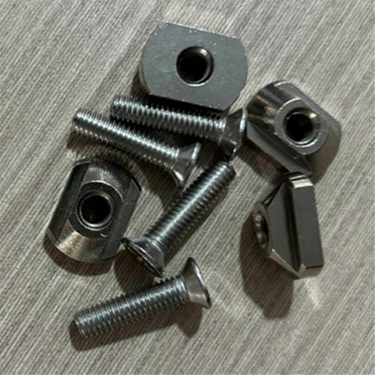 4Pcs M8 Hydrofoil Mounting Brass T-Nuts for Surfing All Hydrofoil Tracks Outdoors Surfing ...