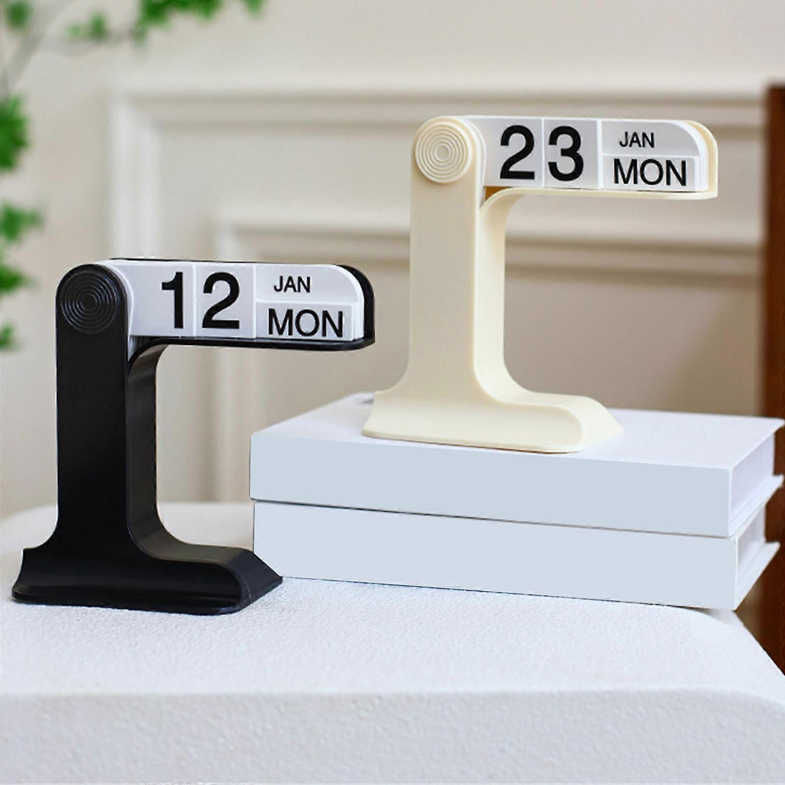 Flipping Permanent Calendar with Dates Week Month Displays Desk Monthly ...