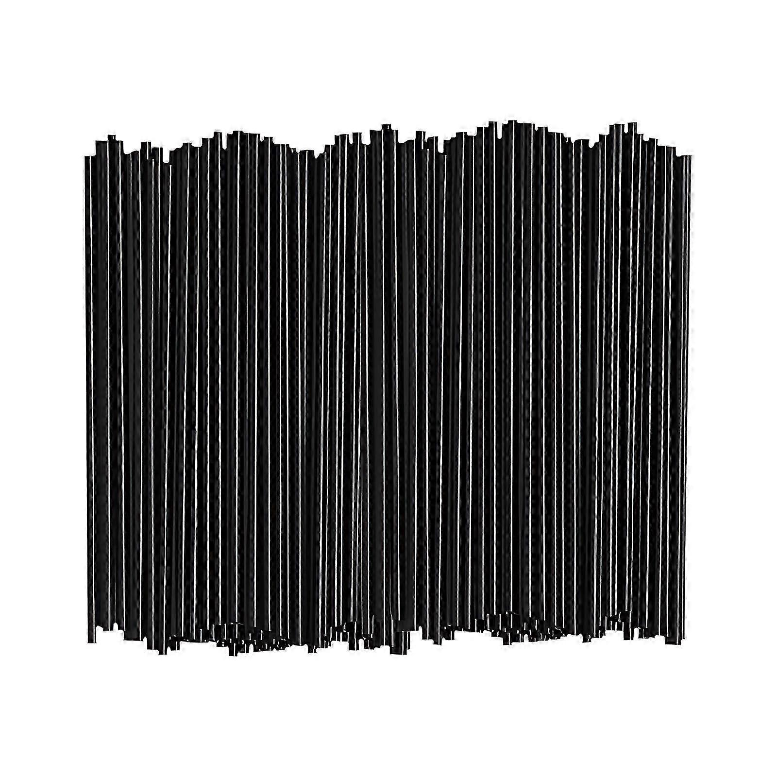 500pcs Plastic Straws Thin Tube Cocktail Water Flat Mouthed Straight ...