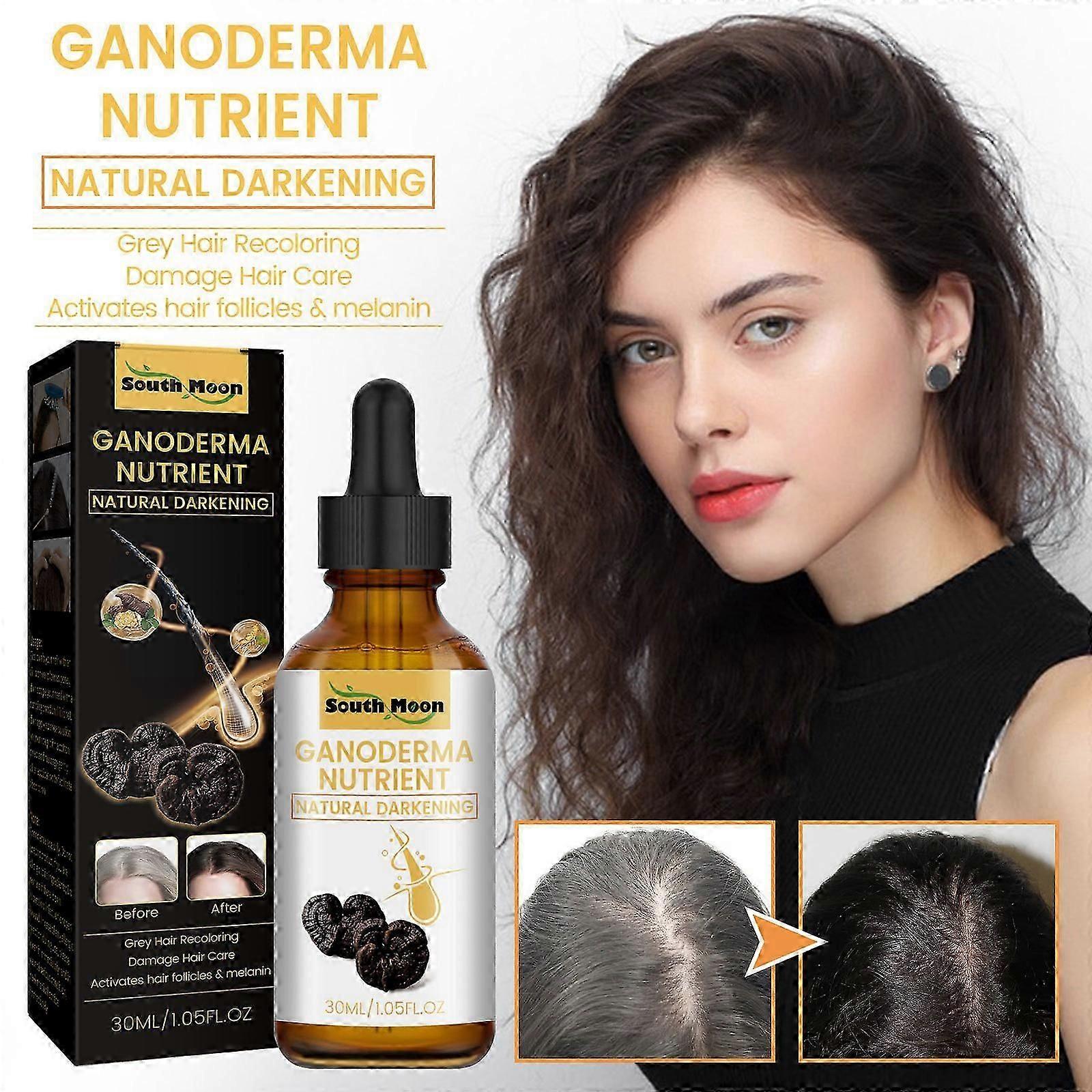 Black Ganoderma Lucidum White To Black Hair Essence Moisturizing Hair ...
