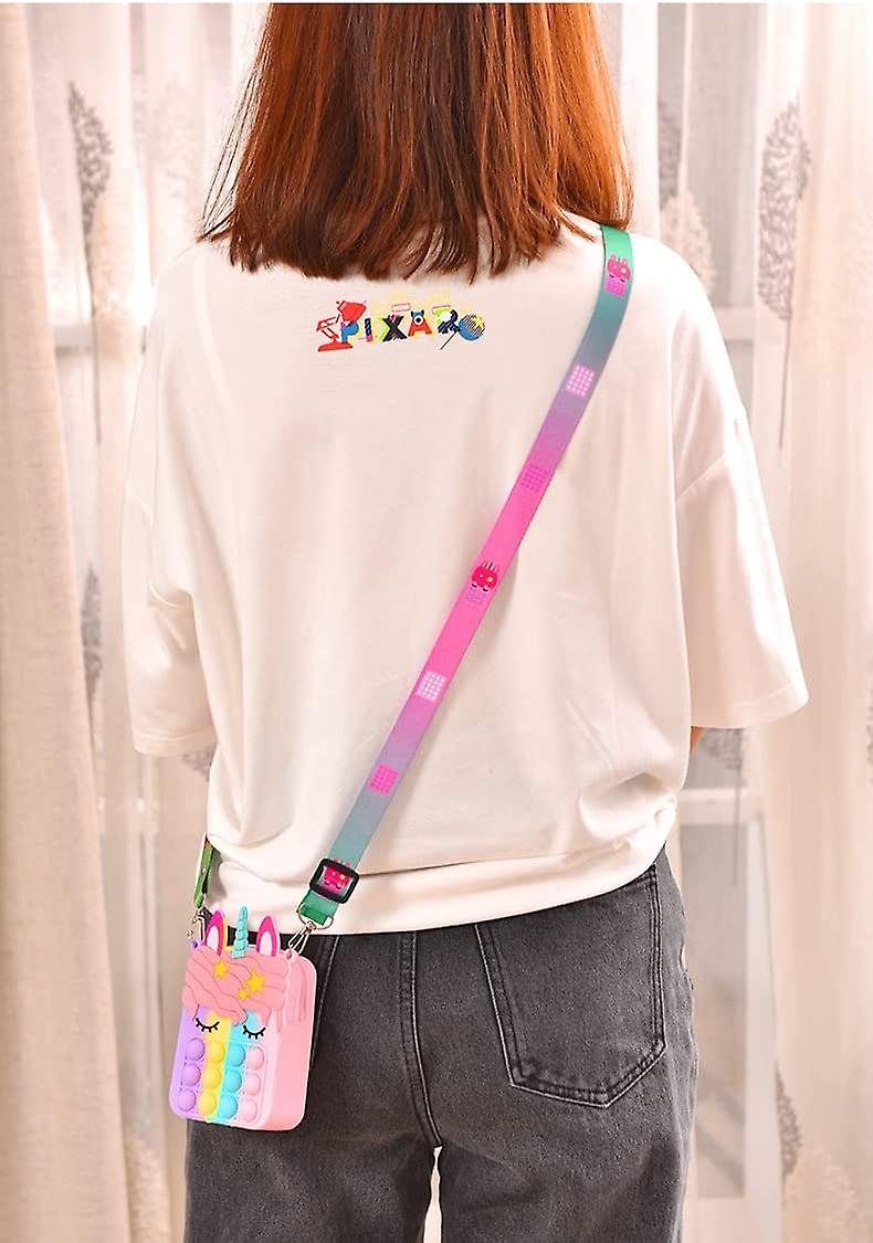 Pop Unicorn Purse For Girls, Fashion Christmas Gift Fidget Toys Push ...