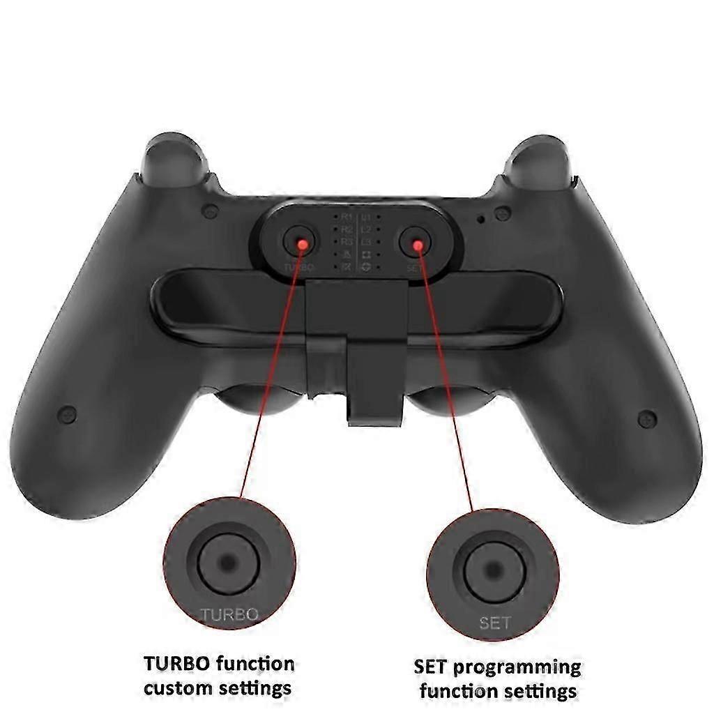 For PS4 Controller Back Button Attachment Programmable & TURBO Function ...
