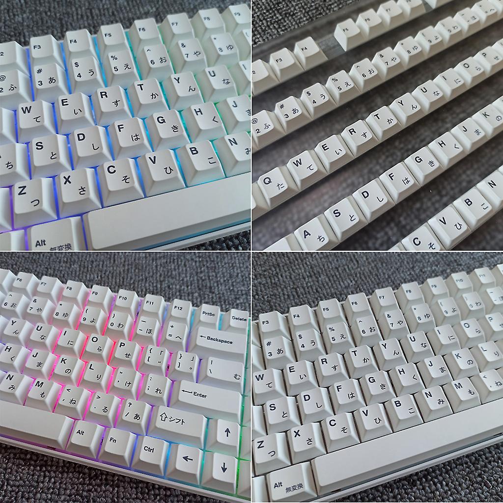 Japanese Keycap Minimalist White Theme Minimalist Style Mechanical ...