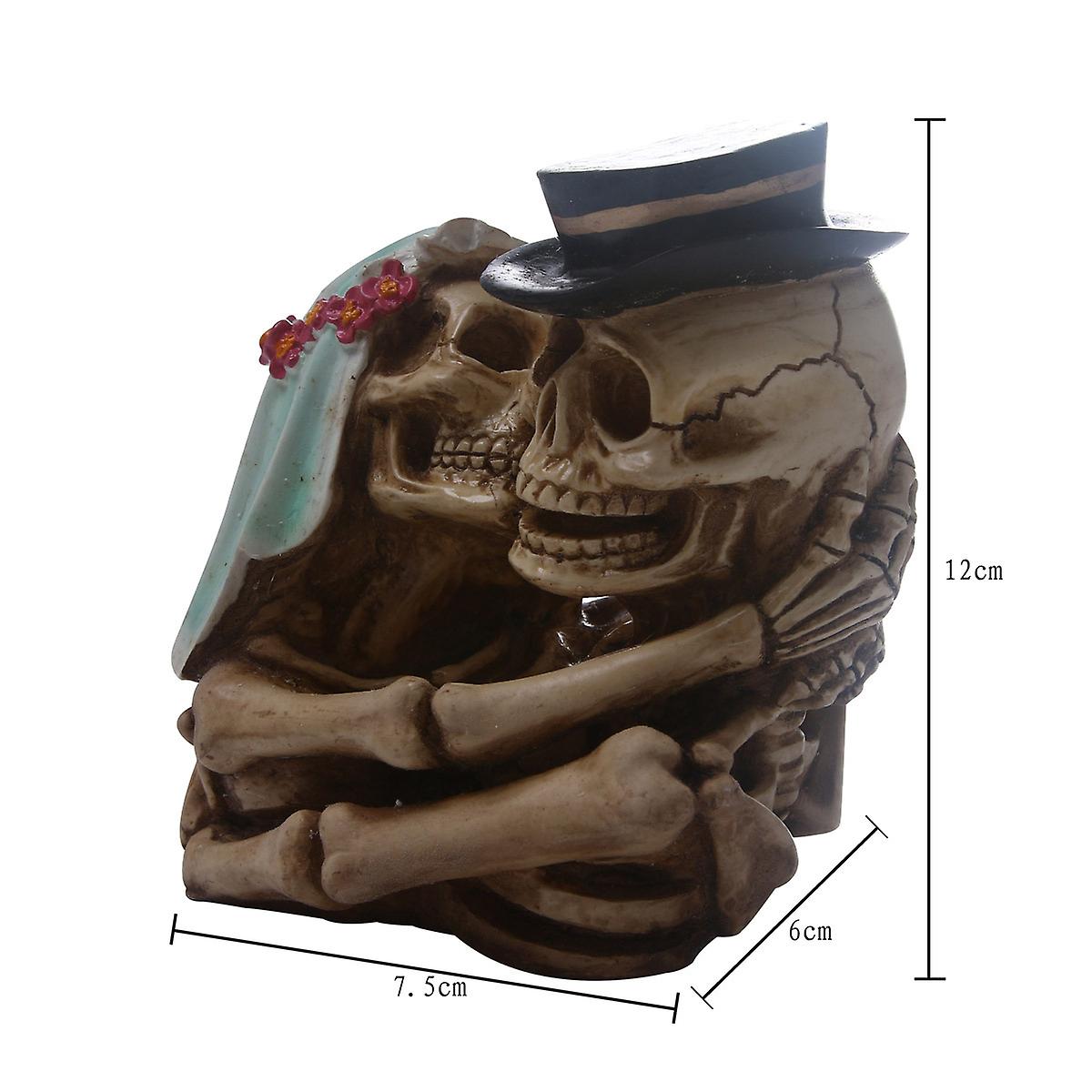 Halloween Decorations Human Skull Skeleton Decoration Resin Skull Model ...