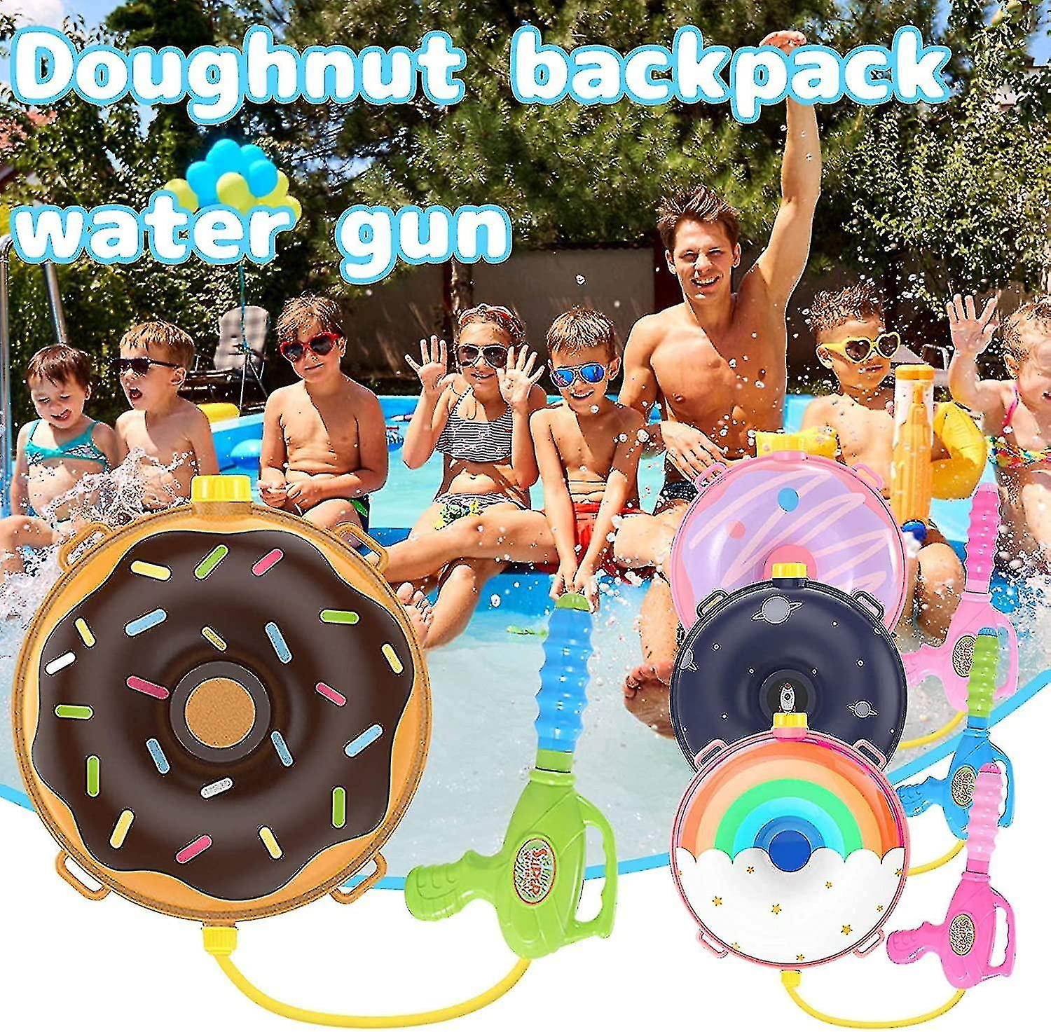 Portable Donuts Water Gun Backpack For Kids | Fruugo UK