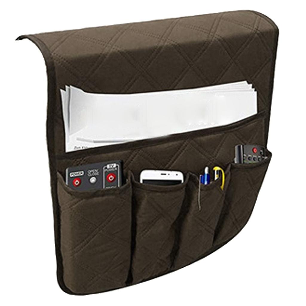 Sofa Armchair Pocket Remote Control Holder 5 Pockets Organizer Recliner ...