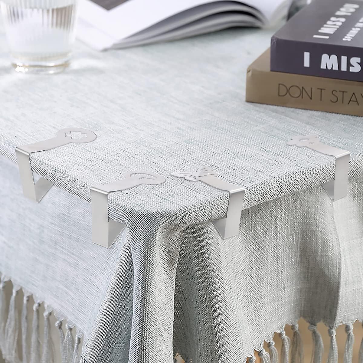Outdoor Tablecloth Clip, Stainless Steel Tablecloth, 6 Pcs Adjustable ...