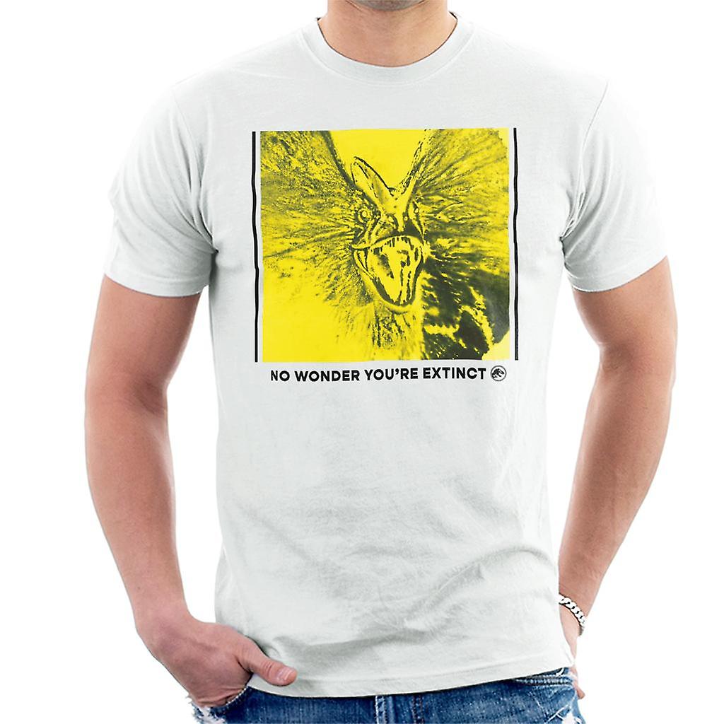 Jurassic Park Dilophosaurus No Wonder You Are Extinct Men's T-Shirt ...