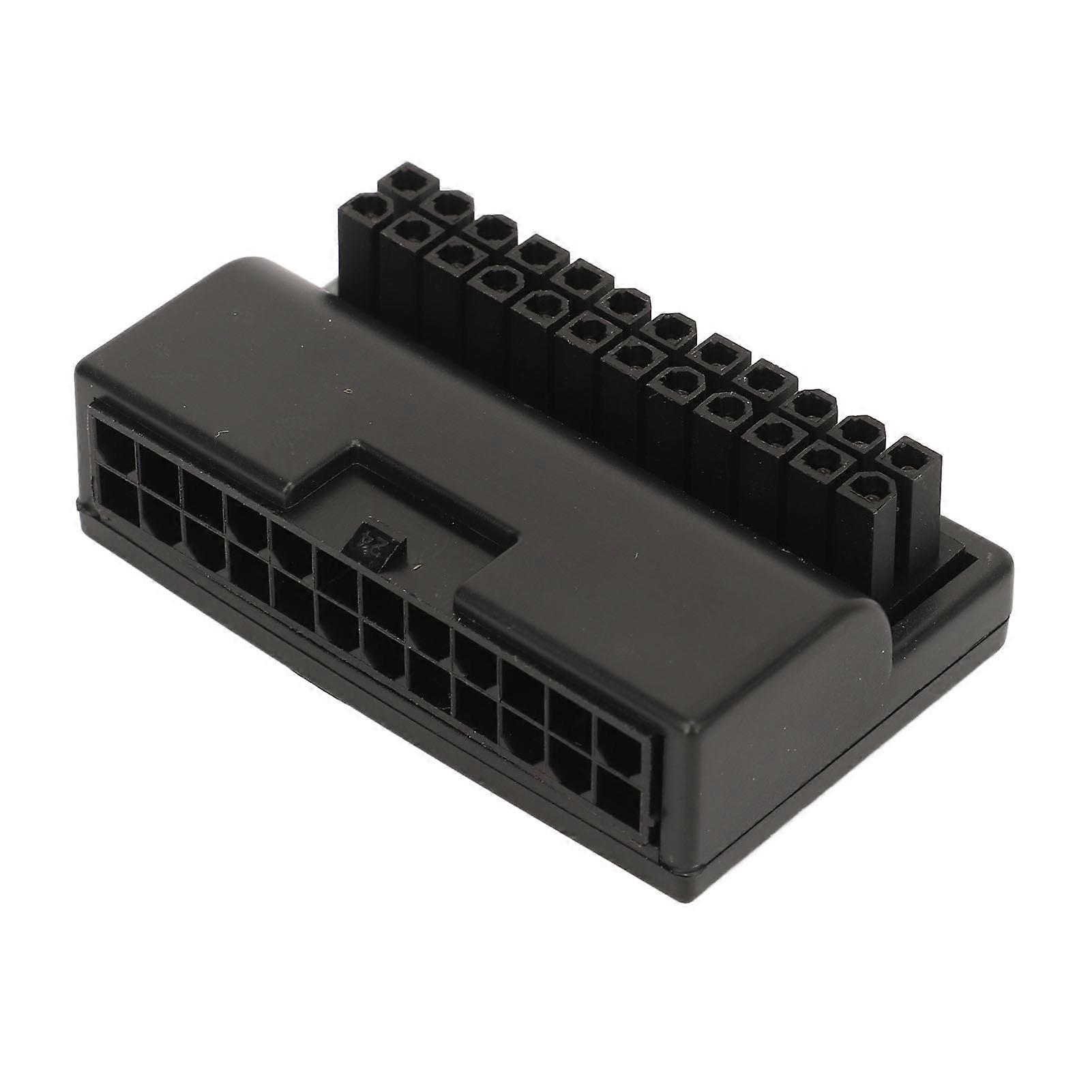 ATX 24Pin Male to 24Pin Female 90 Degree Power Adapter Plug and Play ...