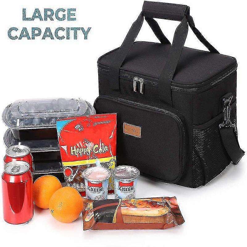 Large Lunch Bag Insulated Lunch Box Soft Cooler Cooling Tote for Adult ...