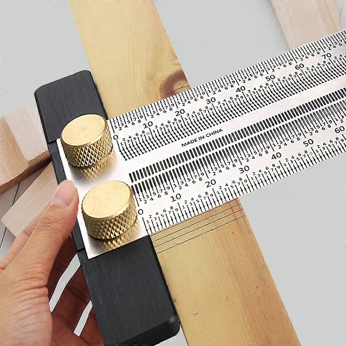 High Precision Woodworking T Ruler for Cutting, Gauge Marking Scale ...