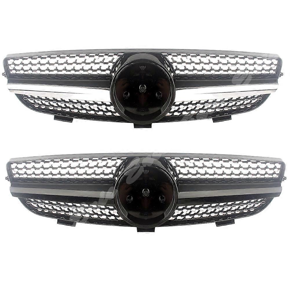 Front Grill Center Hood Grille Bumper For Mercedes-Benz CLK-Class W209 ...