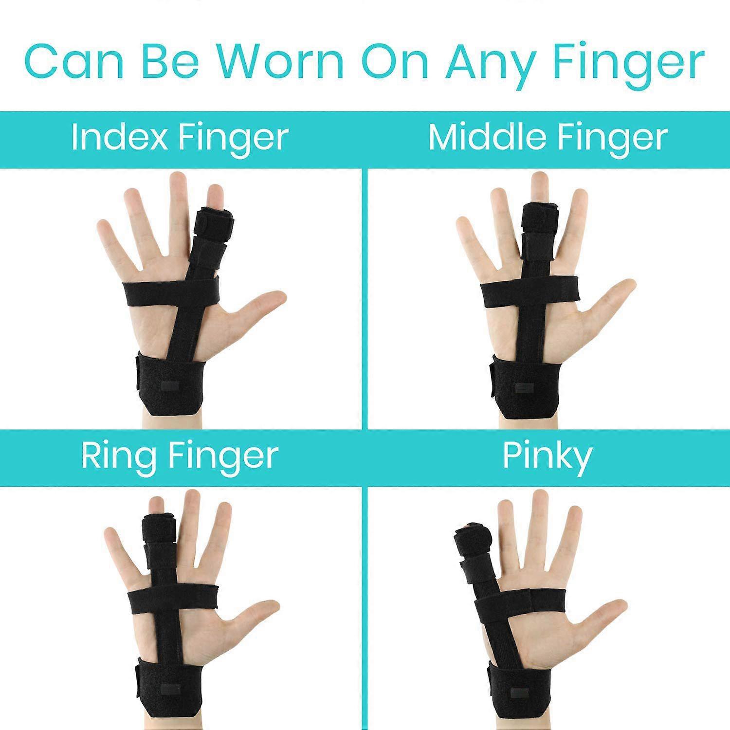 Full Trigger Finger Splint - Hand and Wrist Brace Support - Adjustable ...