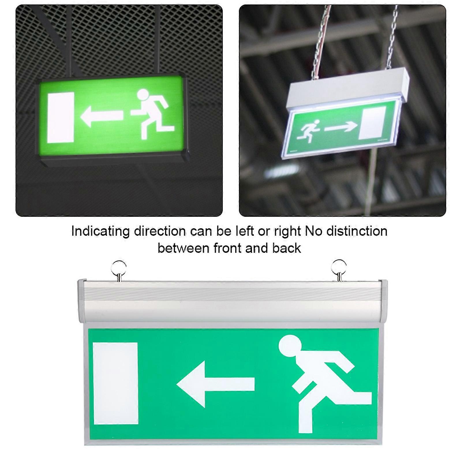 110240v Acrylic Led Emergency Sign Lamp Left Right Evacuation Indicator ...