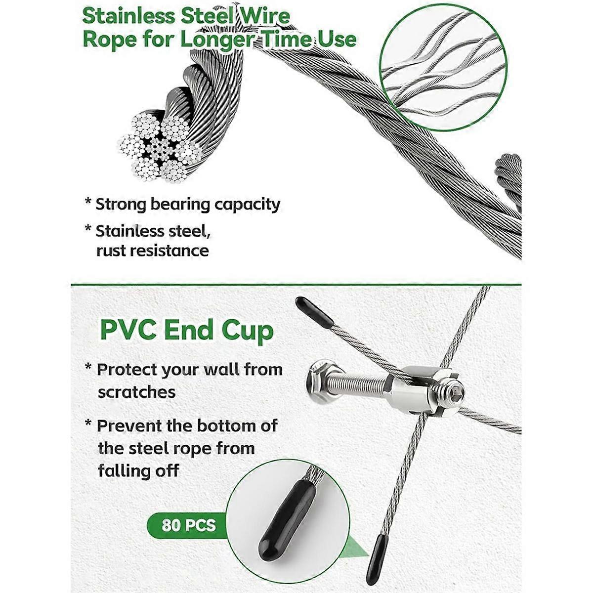 100FTGarden Wire Trellis for Climbing Plants, Stainless Steel Garden ...