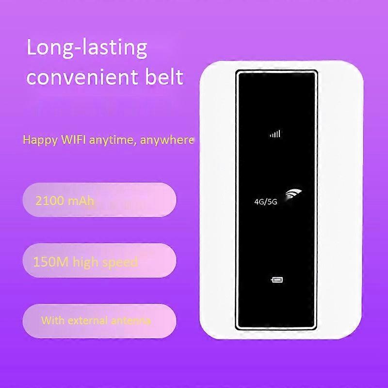 4G Router MiFi Supports 5G SIM Card 4G Wifi Router 150Mbps Car Mobile ...