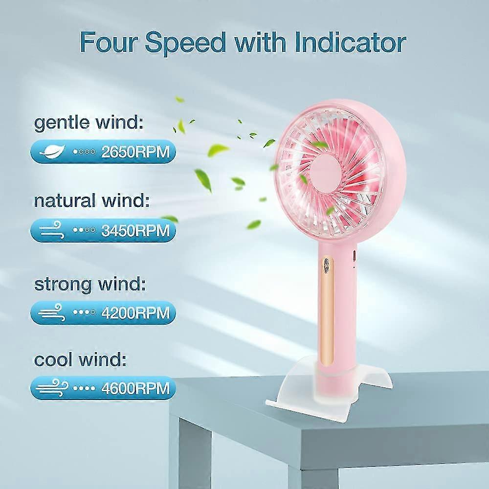 2024 Handheld Fan, Mini Fan With Cell Phone Holder, Battery Operated 4 ...