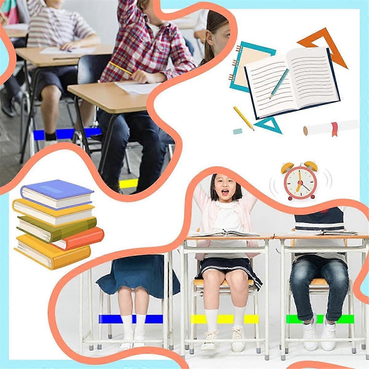 10Pack Chair Bands for Kids with Fidgety Feet, Rubber Bands for Chairs ...