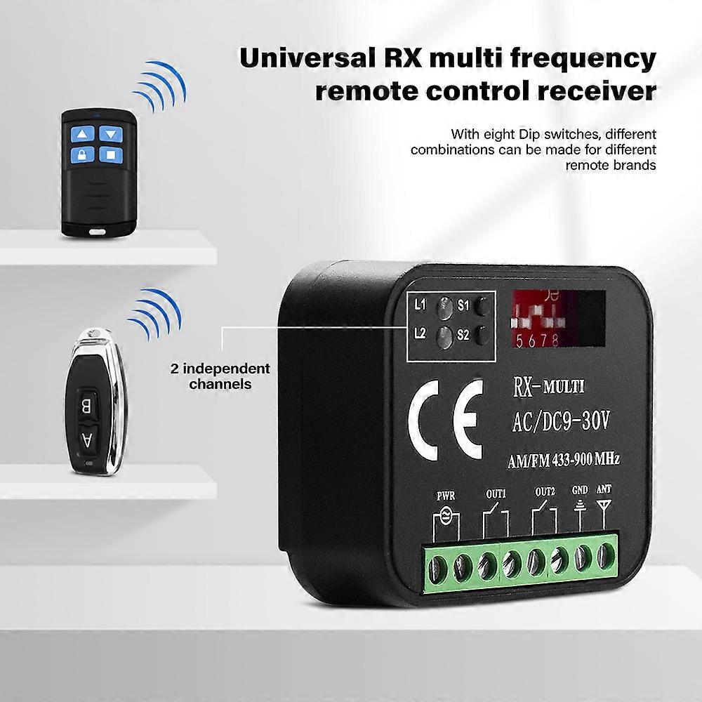 Garage Gate Remote Control Universal Receiver RX MULTI 300-868MHz AC/DC ...