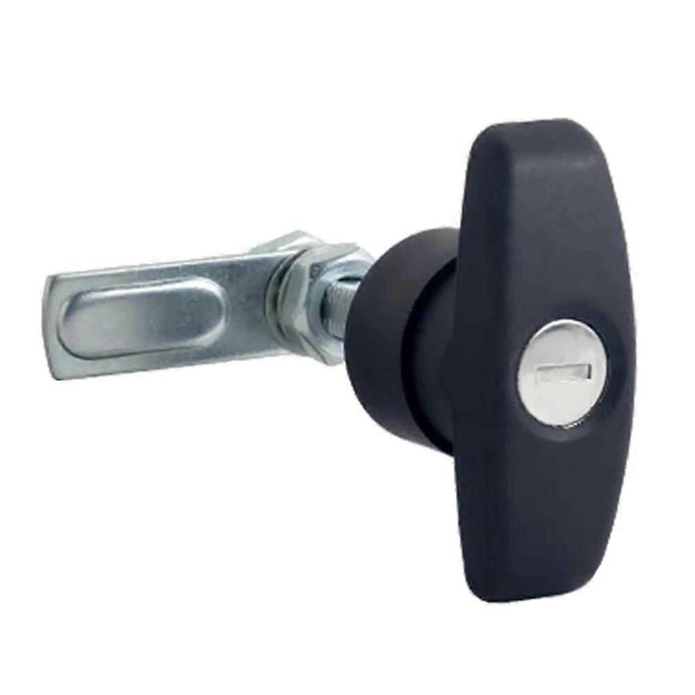 T Handle Latch/Lock Keyed Alike Black Coated Fit for Cabinets Garage ...