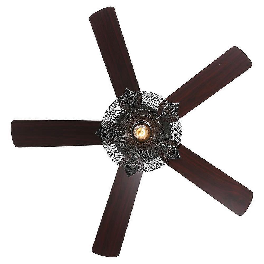 Industrial 5-Blade Ceiling Fan Light with Remote | Fruugo UK