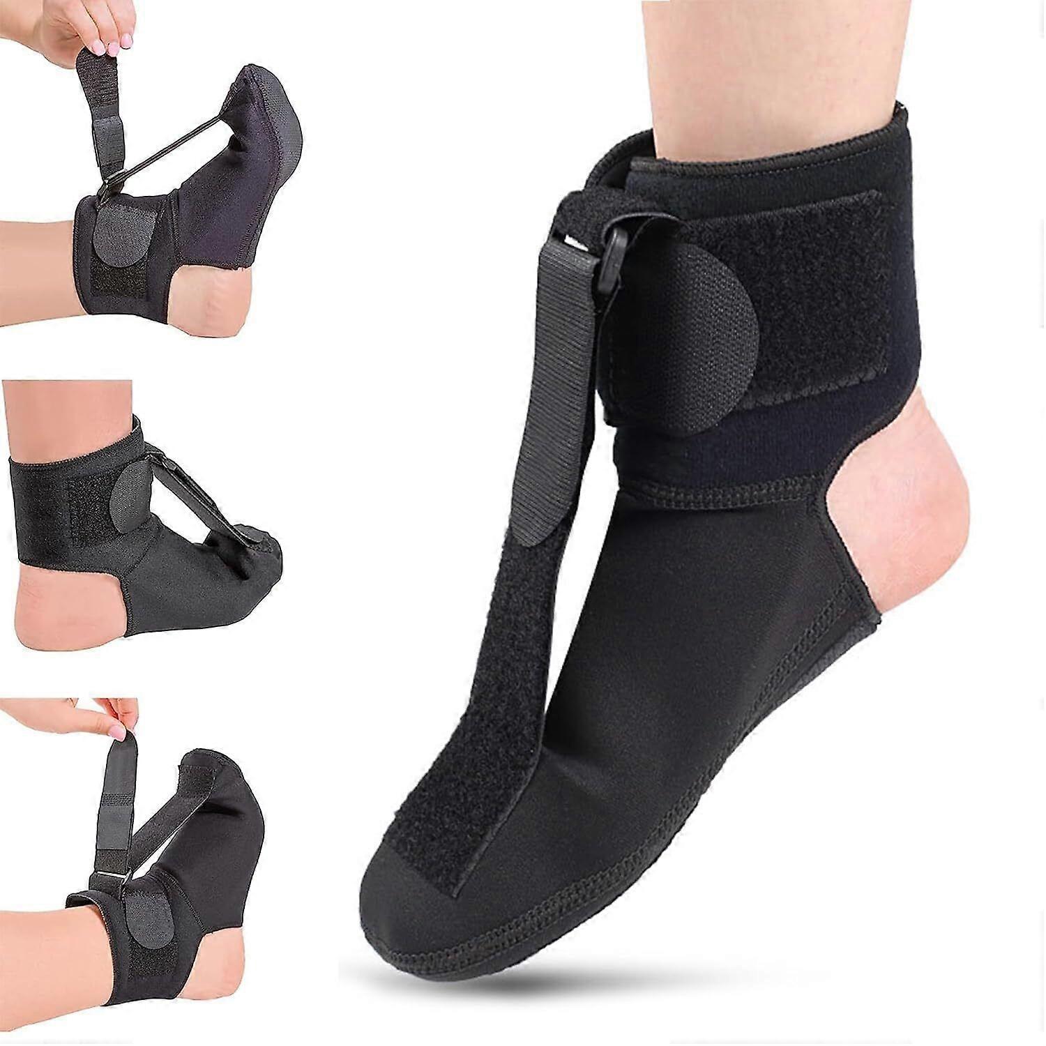 Adjustable Plantar Fasciitis Night Foot Splint Drop Orthotic Brace ...