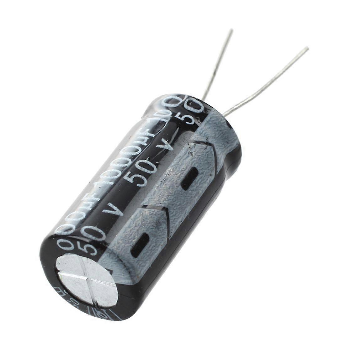 20 Pcs 1000uF 50V 13x25mm Aluminum Electrolytic Capacitors Black ...