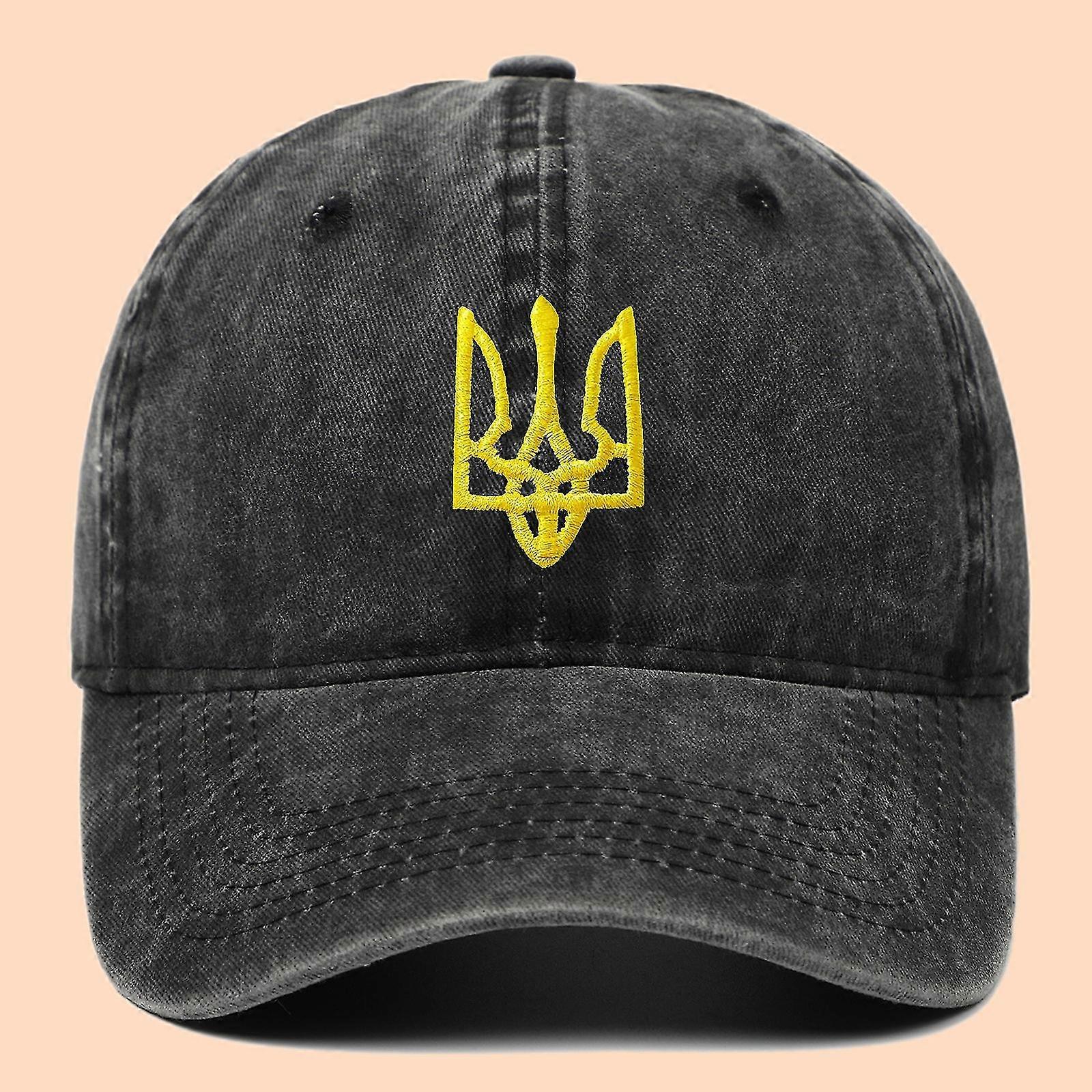 Cotton Baseball Cap Ukraine National Emblem Hat Wear Style Political ...