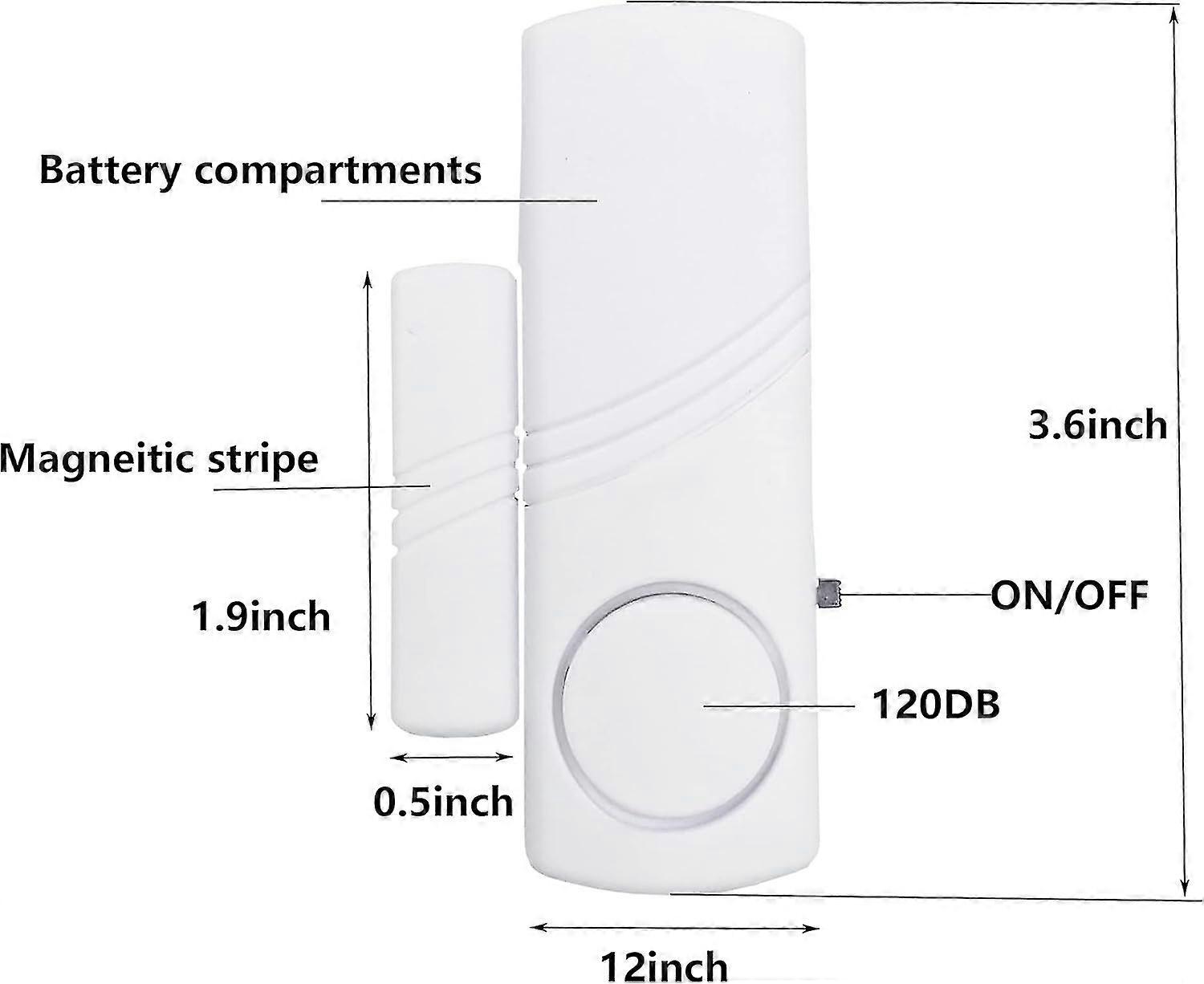 4 Pack Wireless Window Door Alarm, Door Sensor Alarm for Kids Safety ...