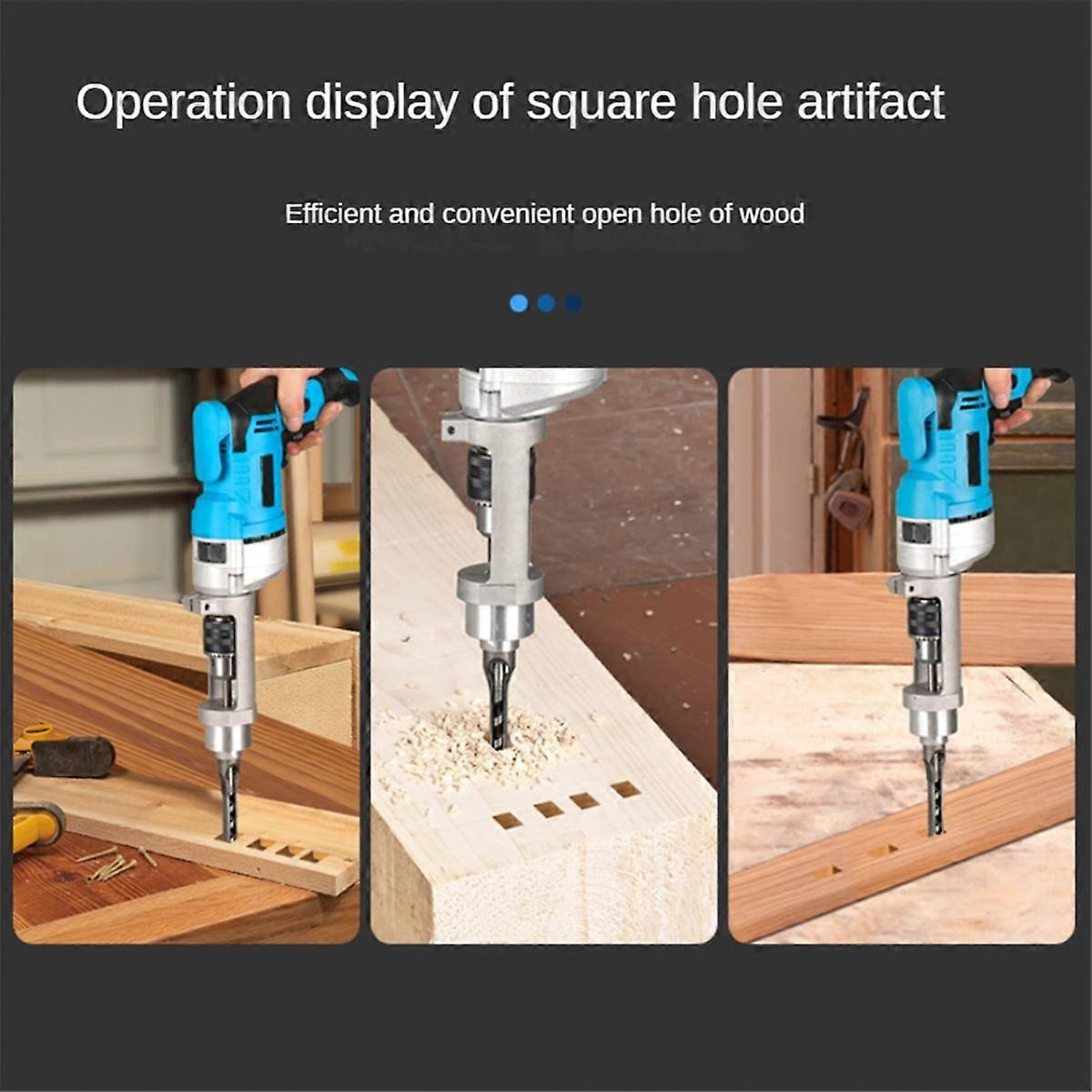 Square Hole Drill Bit Adapter Drill Bit Fixing Bracket Attachment Joint ...