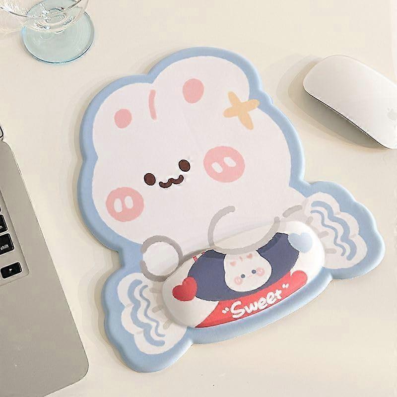 Cute Laptop Mouse Pad with Gel Wrist Support Non-Slip Kawaii Desk ...