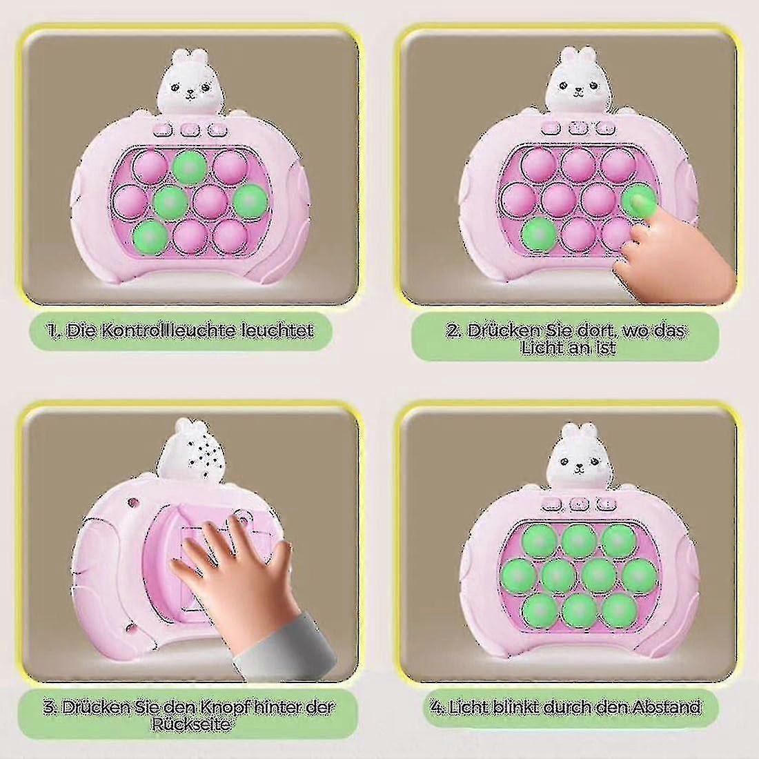 Early Childhood Educational Game Console, Pop It Fidget Toy, Quick Push ...