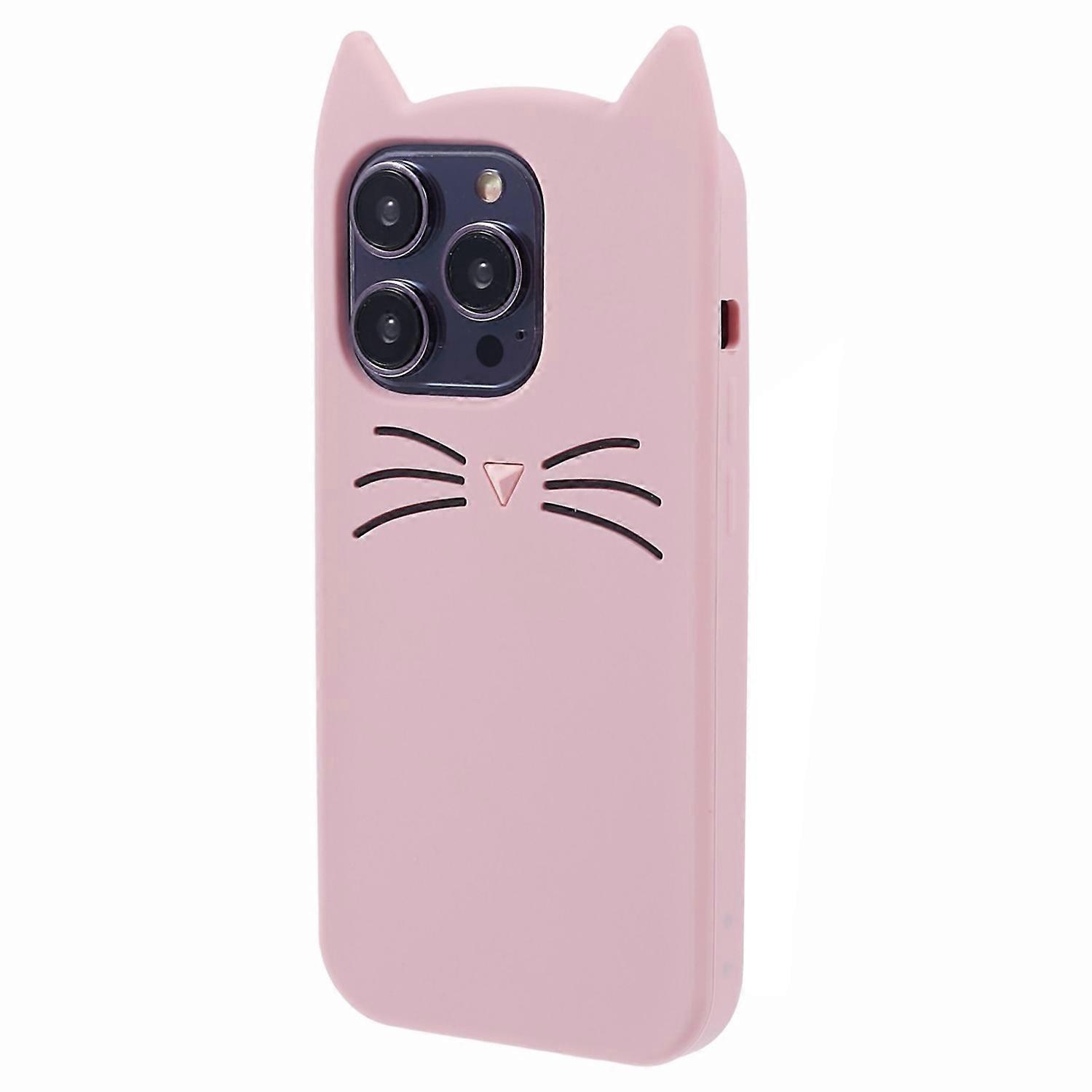 For iPhone 15 Pro Case Anti-drop 3D Moustache Cat Phone Protection ...