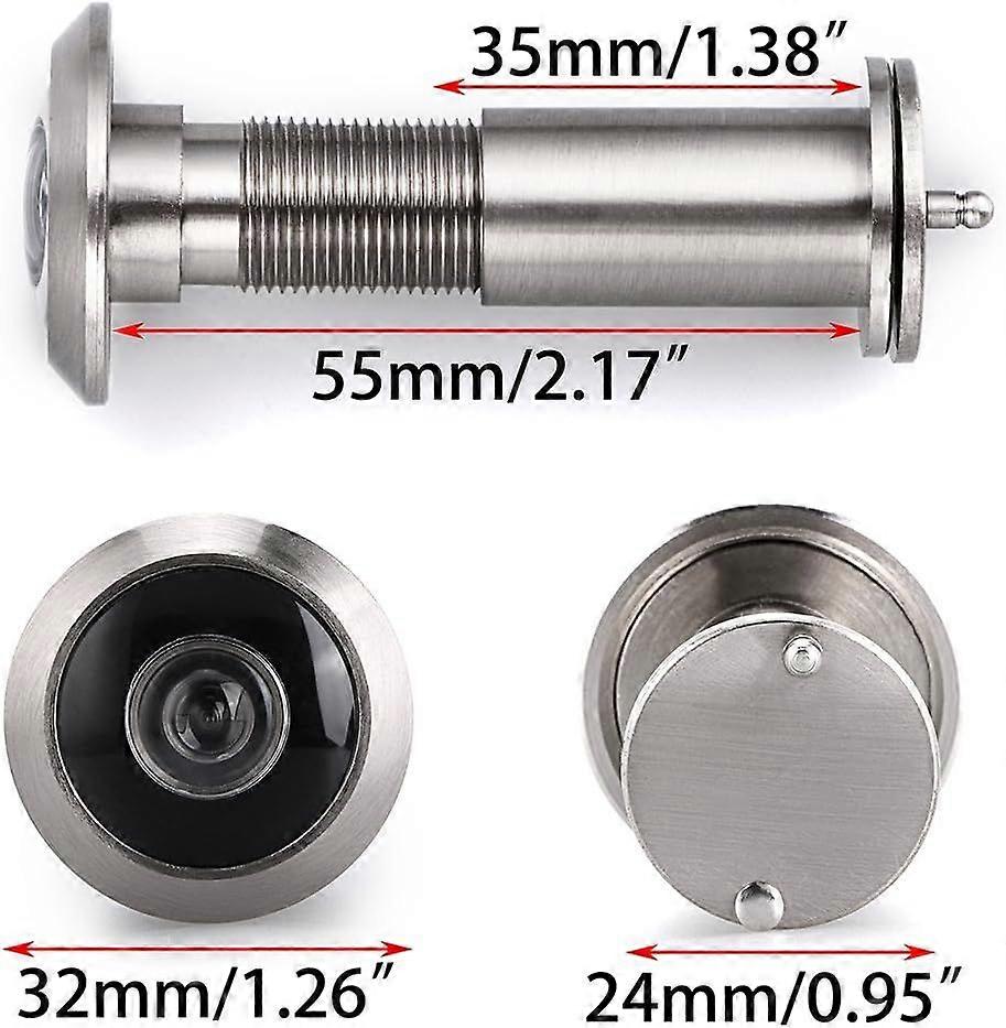 Safety Door Viewer,Solid Brass 220-degree Door Viewer/Peephole with ...