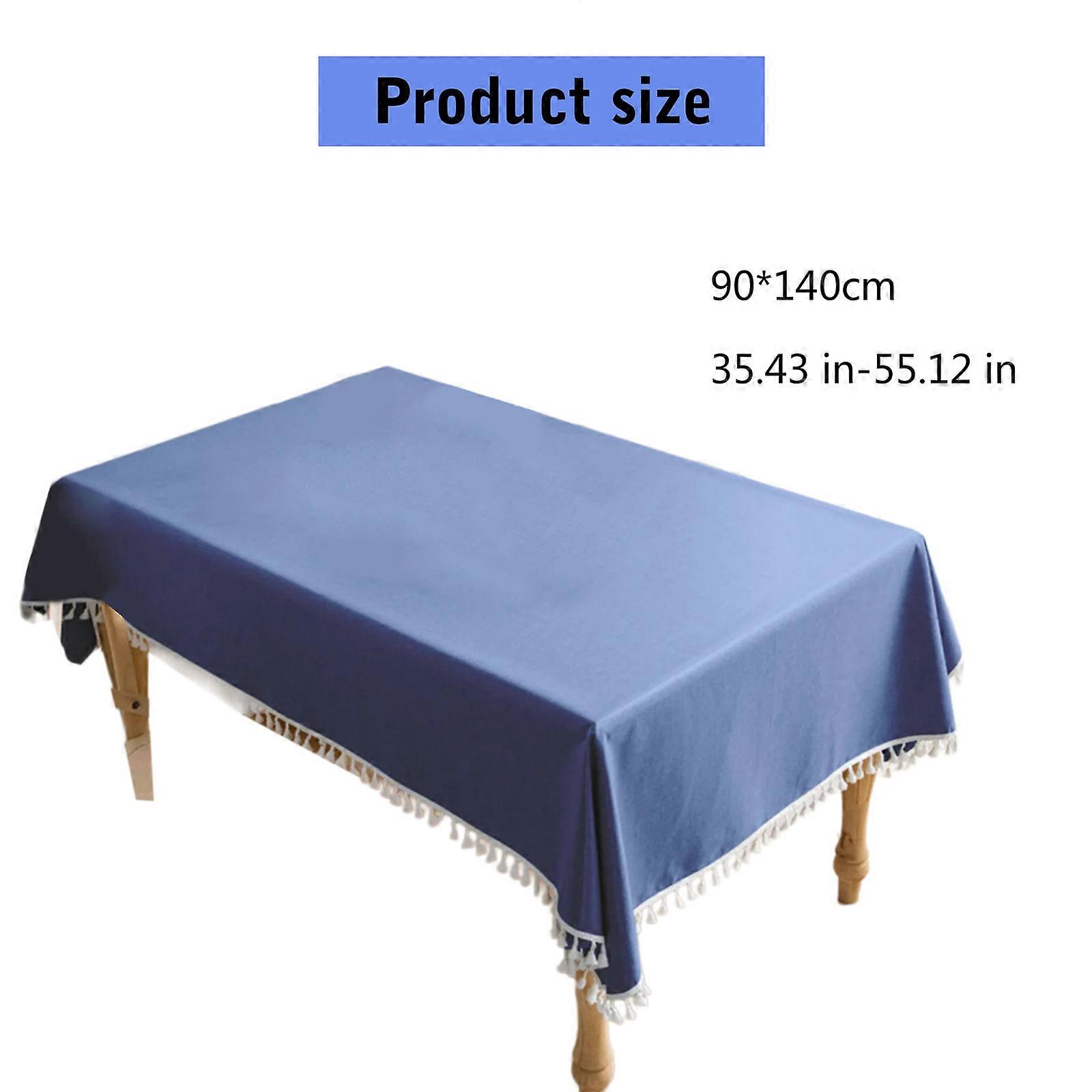 Cotton Linen Tablecloth for Rectangle Table Cover Dustproof with ...