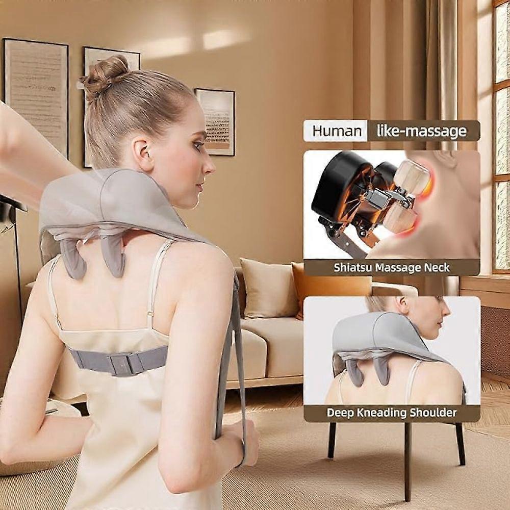 Hands-free neck muscle relaxation massager, 5D acupressure, mimics the ...