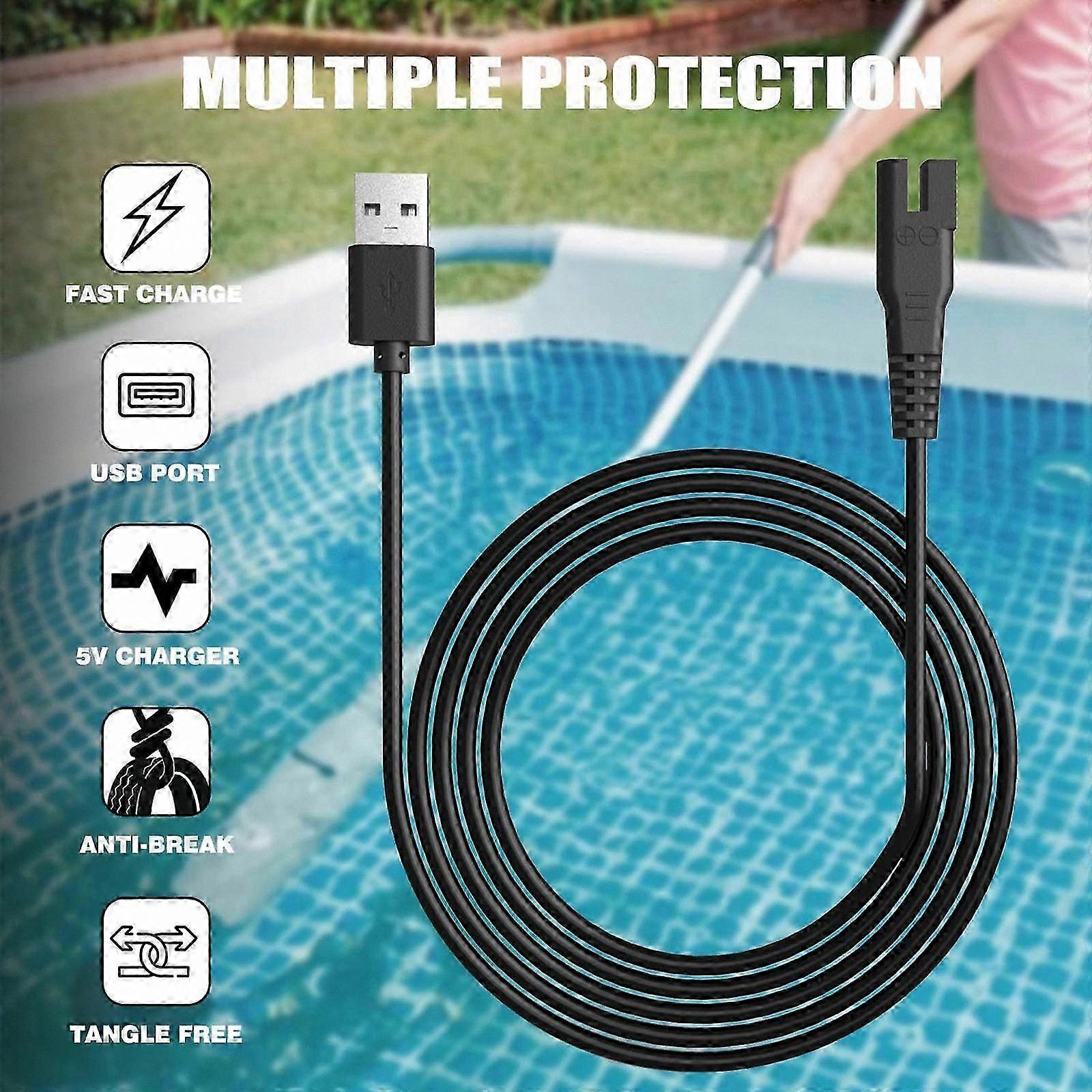 80CM 5V 2A USB Charging Cable for Pool Vacuum Cleaner Replacement Power ...