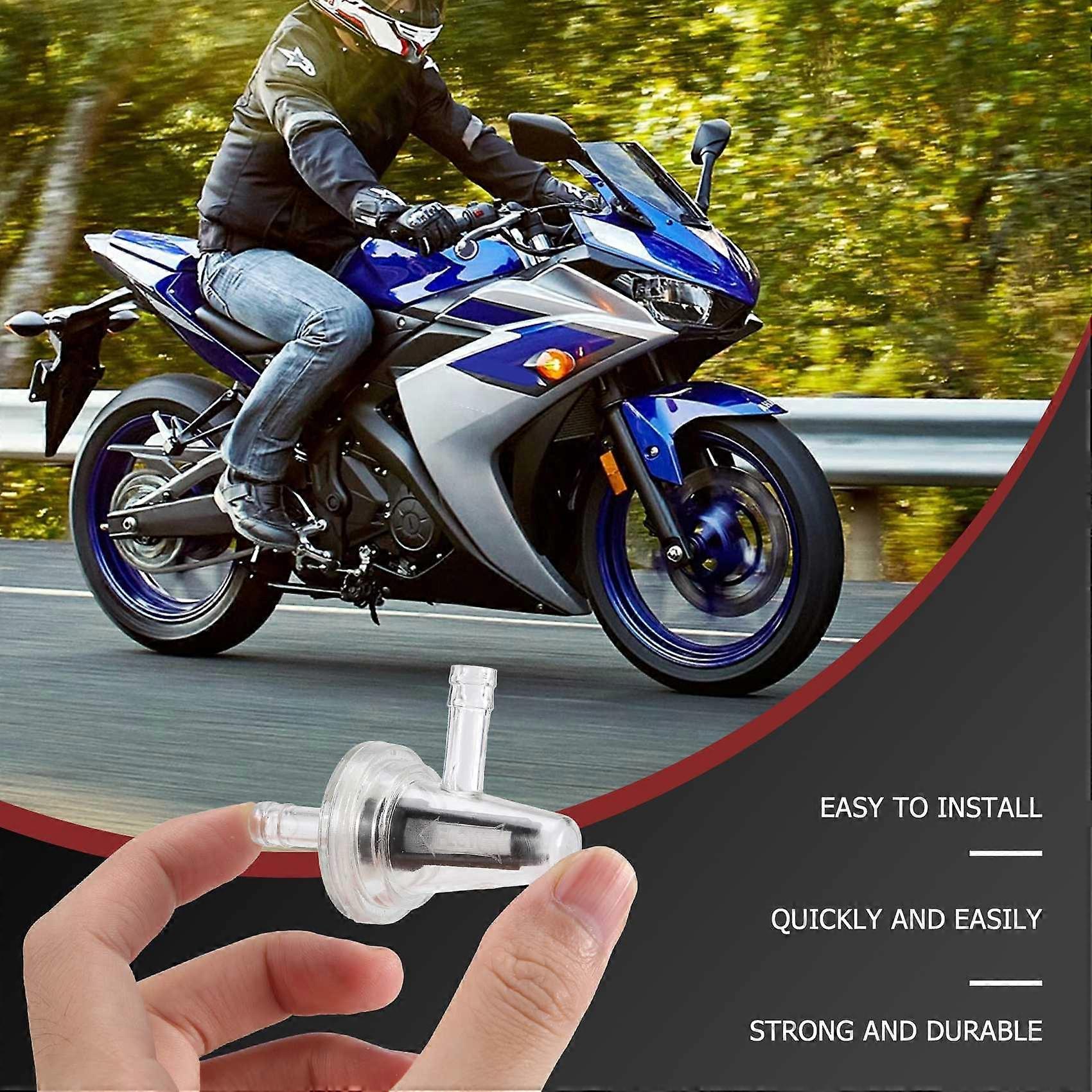 1Pcs Universal Motorcycle Right Angle Inline Fuel Filter 1/4 Inch 6mm ...