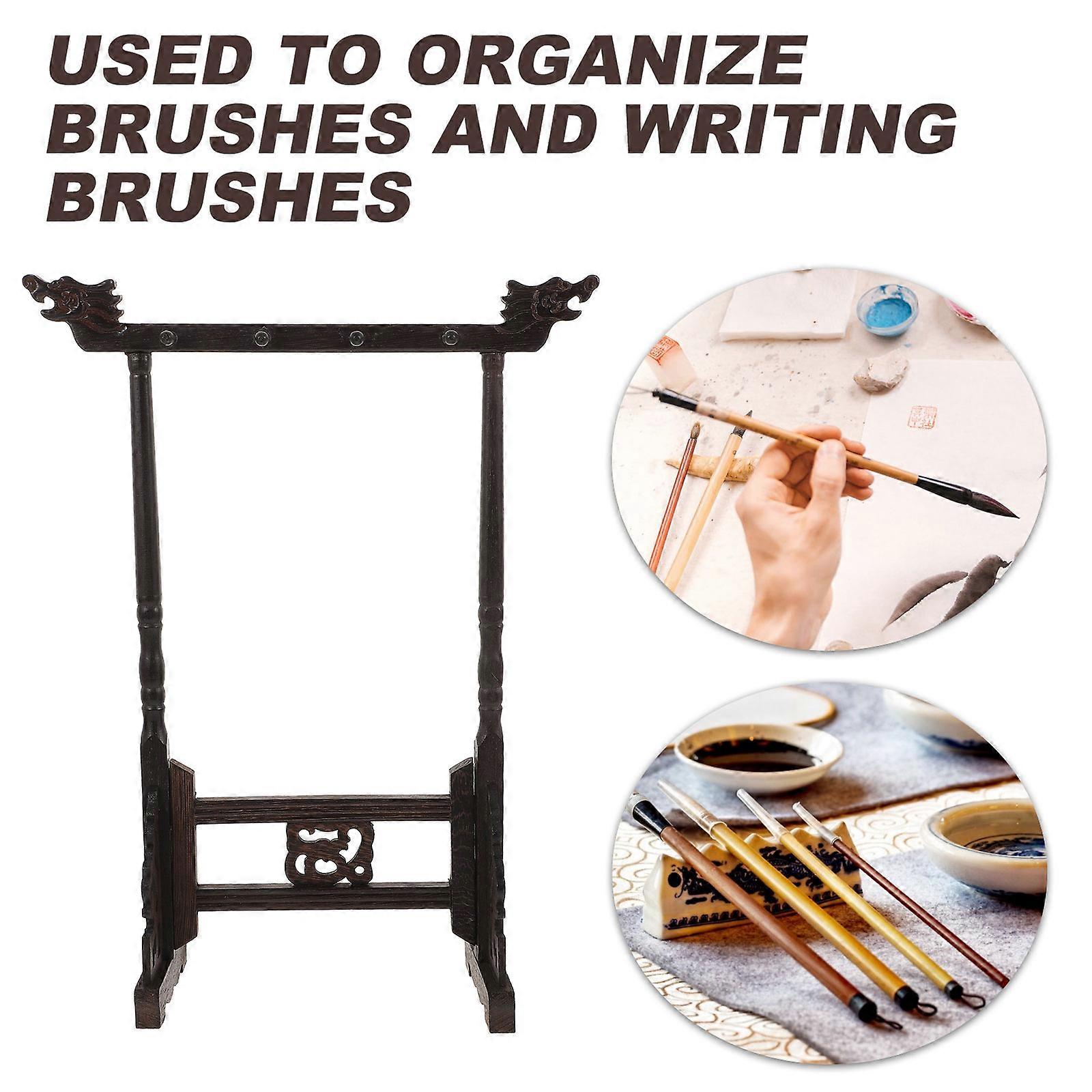 Brush Storage Stand Traditional Chinese Brush Holder For Calligraphy ...