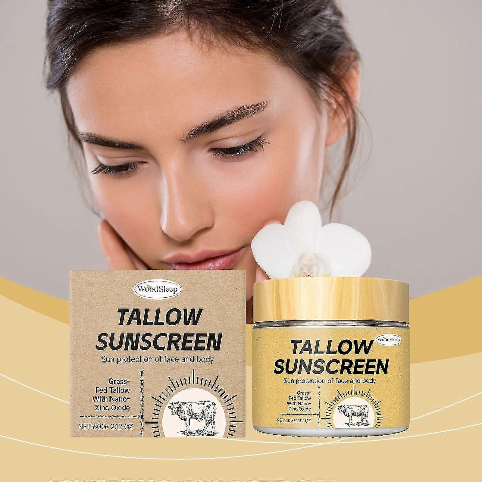 Beef Tallow Sunscreen Cream - Natural UV Protection & Moisturizer ...