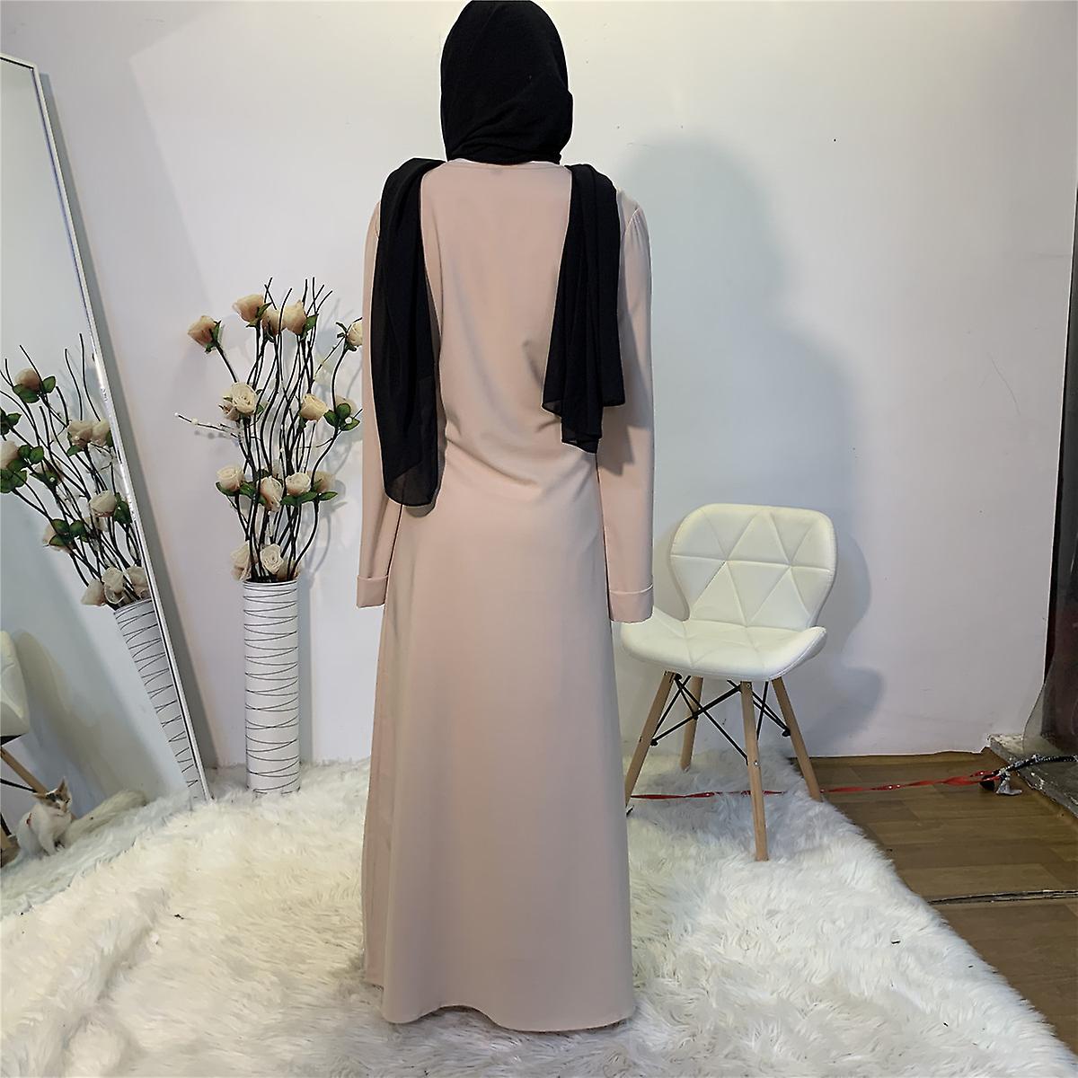 Muslim Long Dress Women Turkey Abaya Dubai Eid Hijab Robe Bing Swing Ramadan Islamic Clothing ...