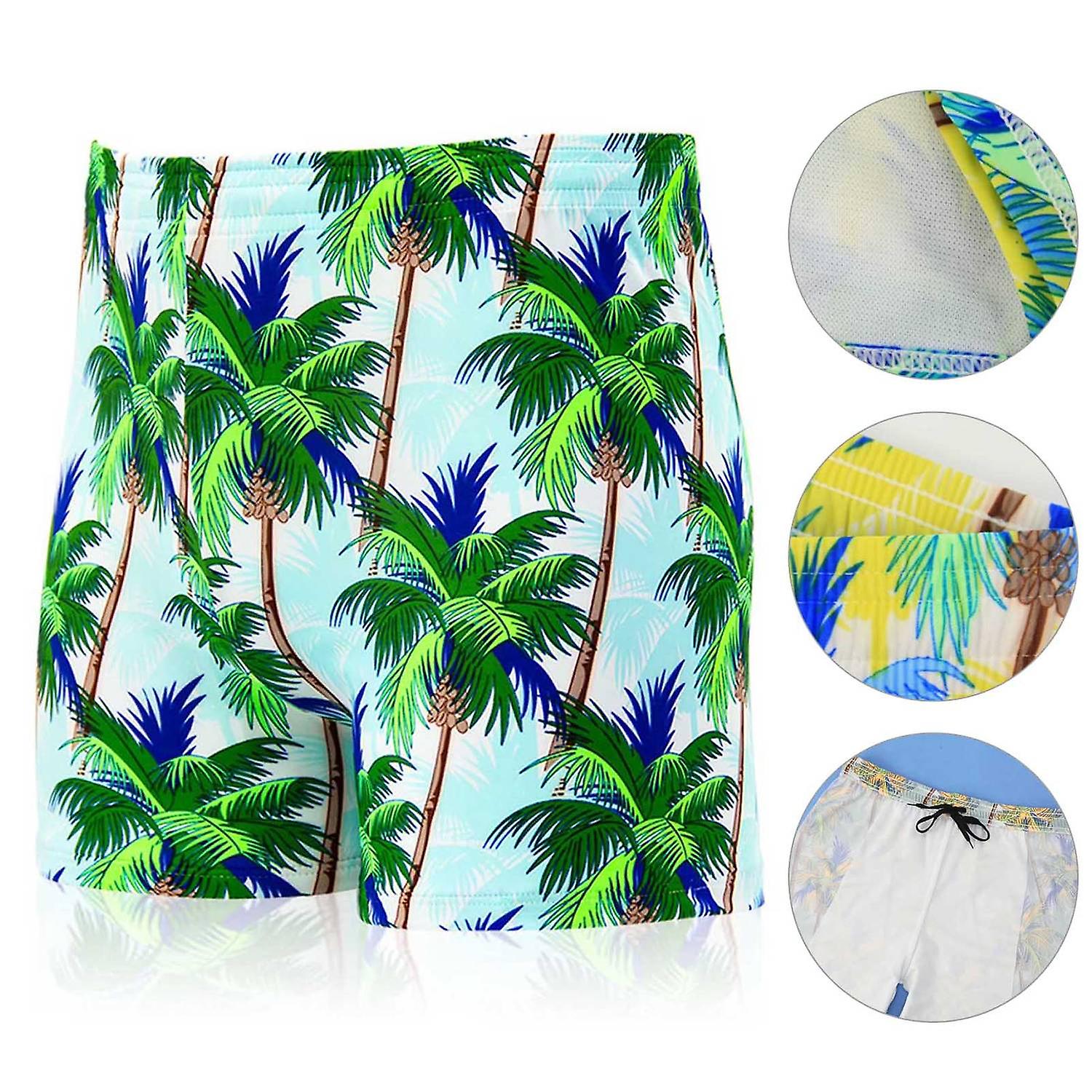Swimming Trunks Print Great Stitching Compact Coconut Tree Summer ...
