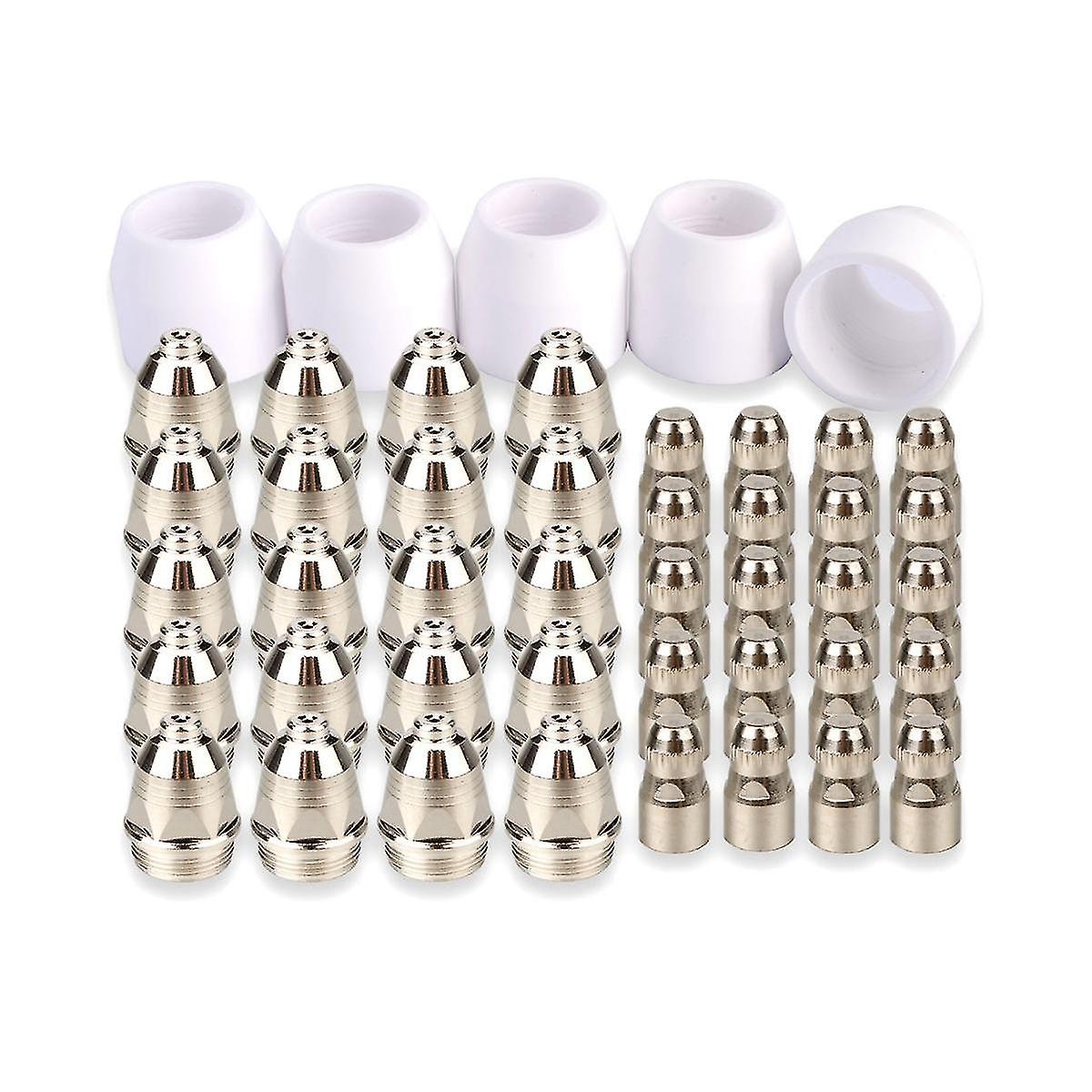 45pcs P80 Plasma Electrode Tip Nozzle Plasma Cutting Electrode Nozzle Plasma Consumable Fit P-80 ...