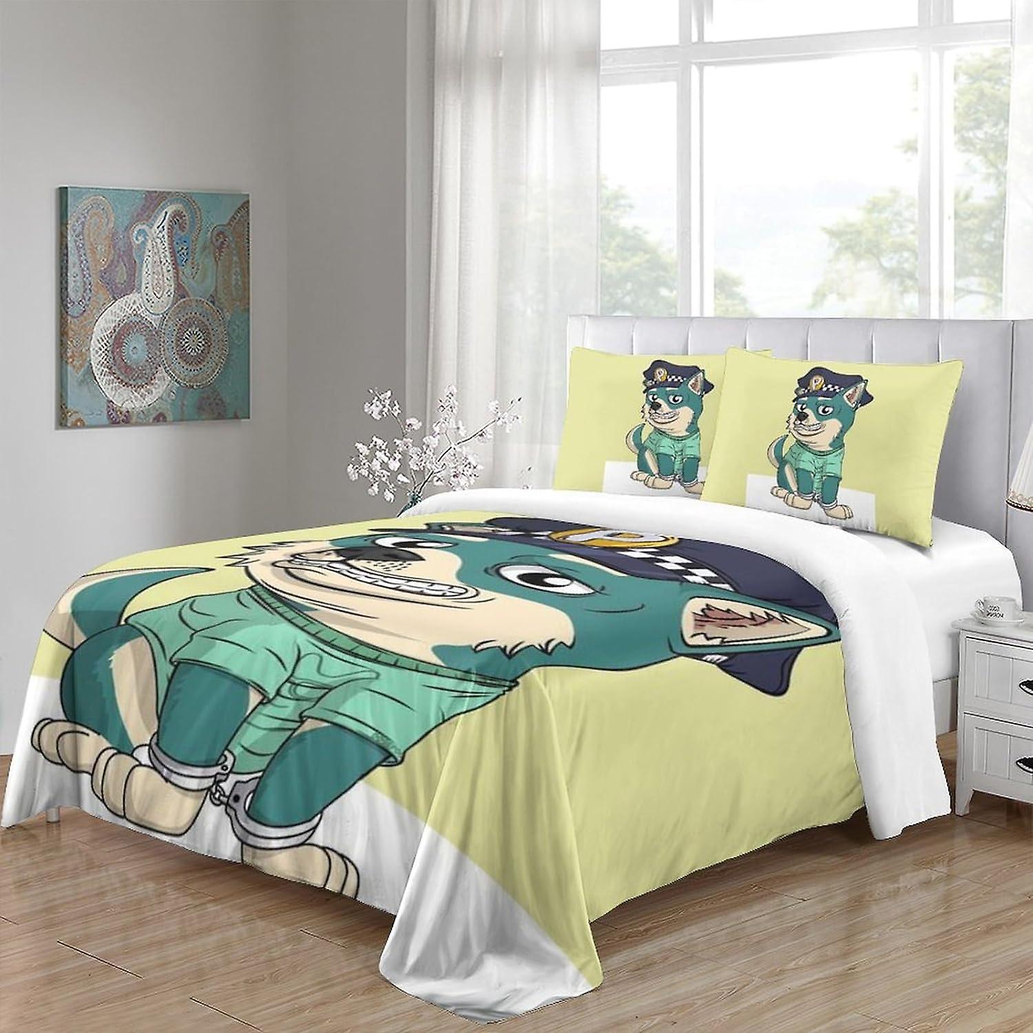 ARIJORJA hund 3D tecknad påslakan uppsättning Tecknad mönster Tryckt ...