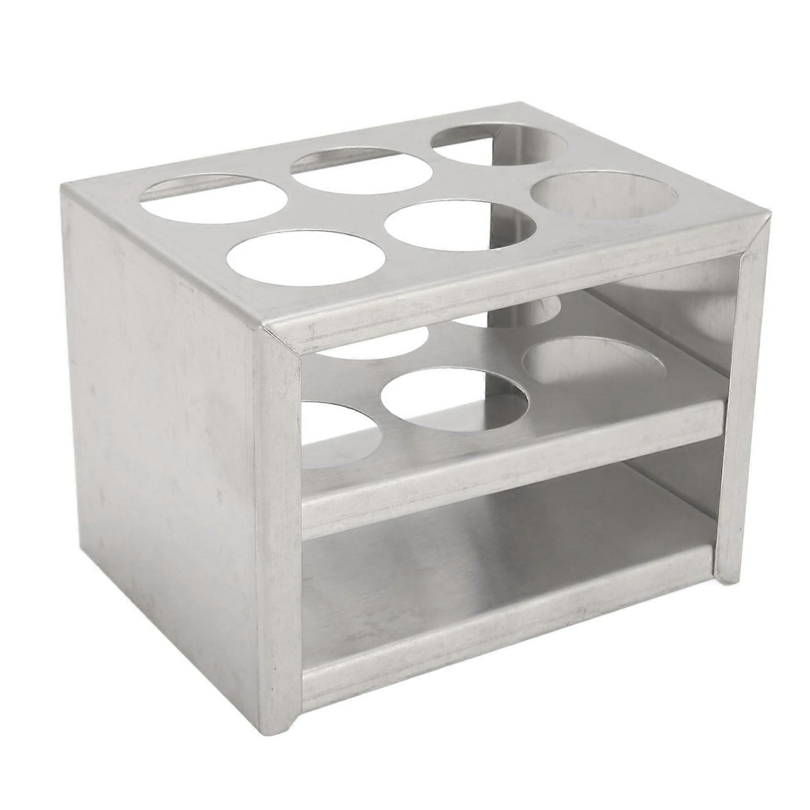 Metal Test Tube Rack 6 Holes 1.18in Strong 3 Tiers Stainless Steel ...