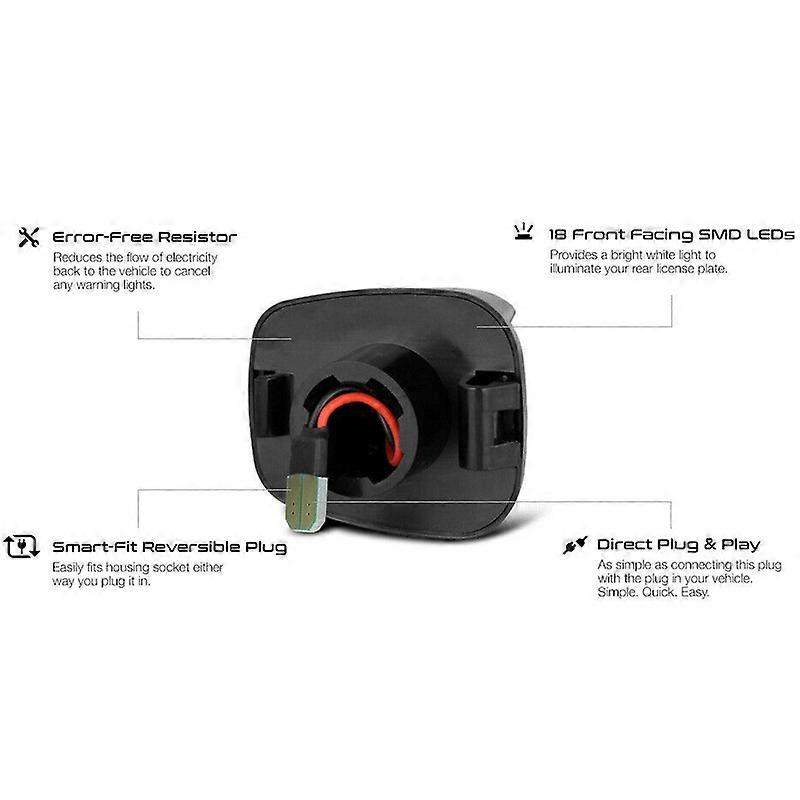 Car LED License Plate Lights Rear Light Waterproof Taillamp for Navara ...