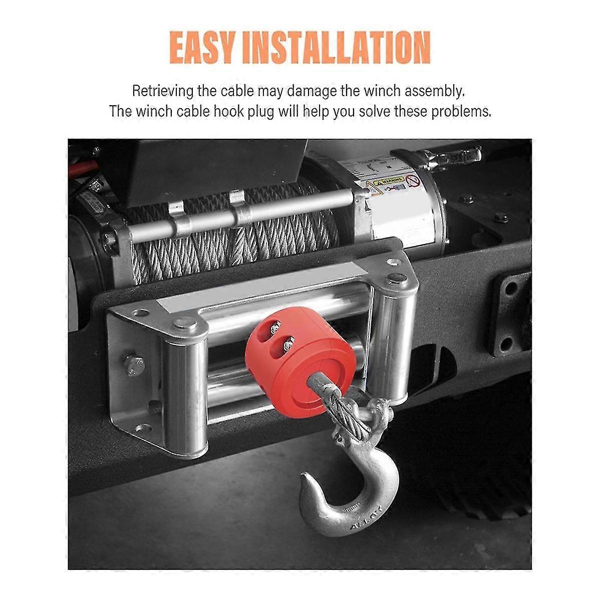 Rubber Winch Stopper,Winch Cable Saver Hook Stopper Line Rubber Stopper ...