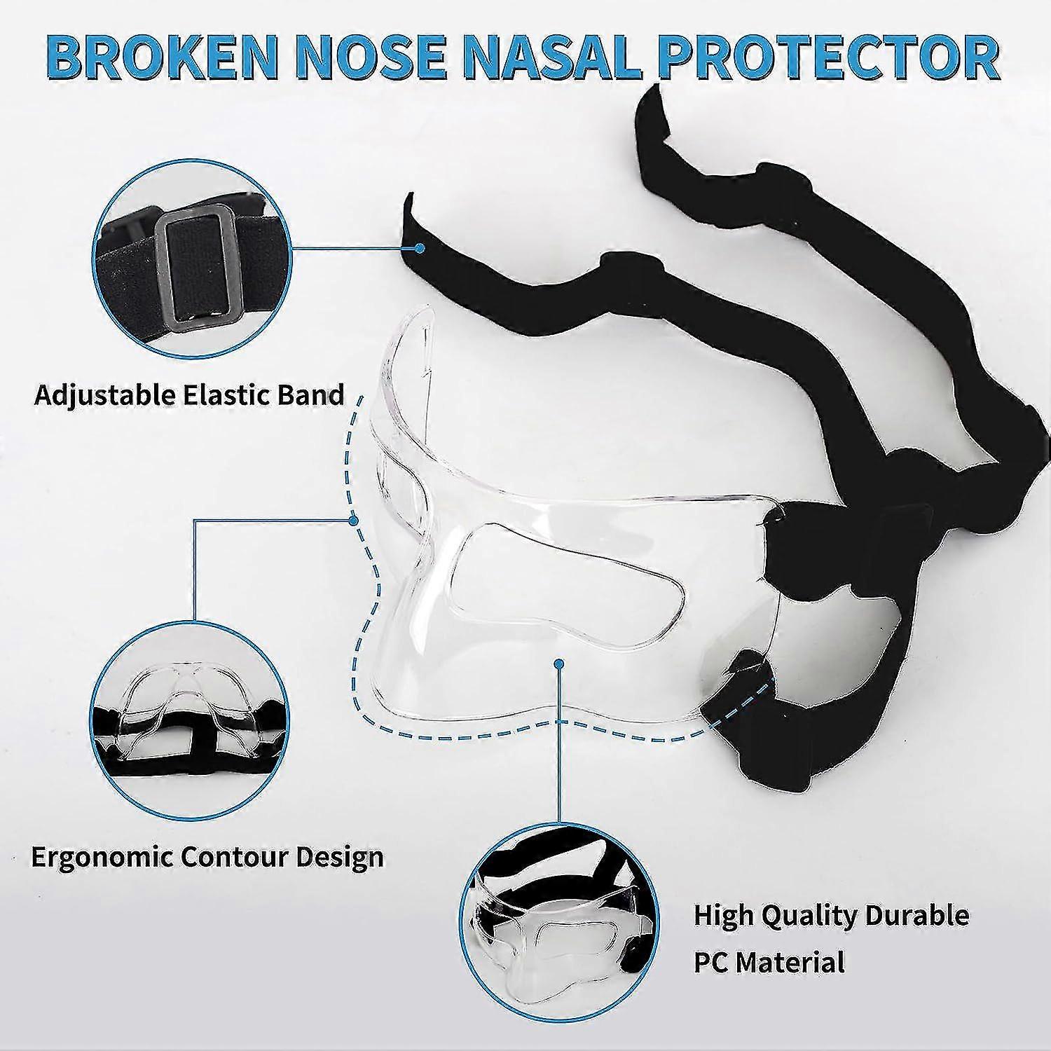 Nose Guard For Broken Nose, Adjustable Face Shield Mask For Sports ...
