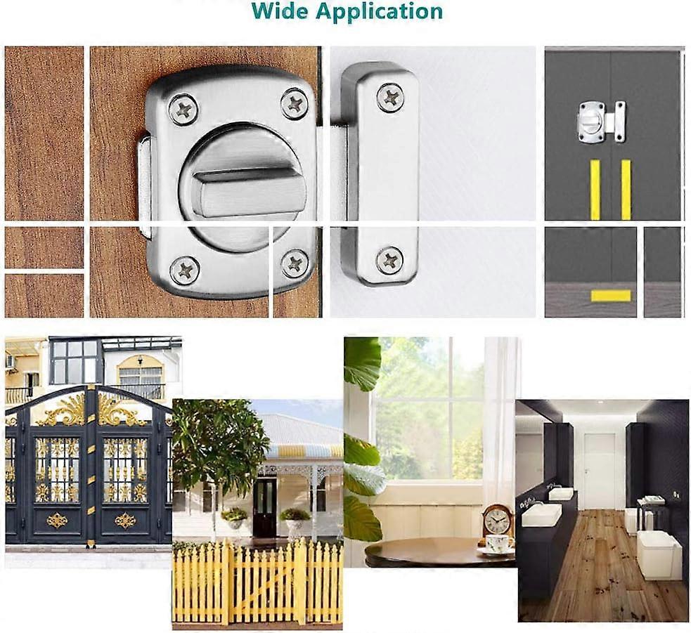 LMYTech Rotating Bar, Door Latch, Door Latch, Garden Door, Brushed ...